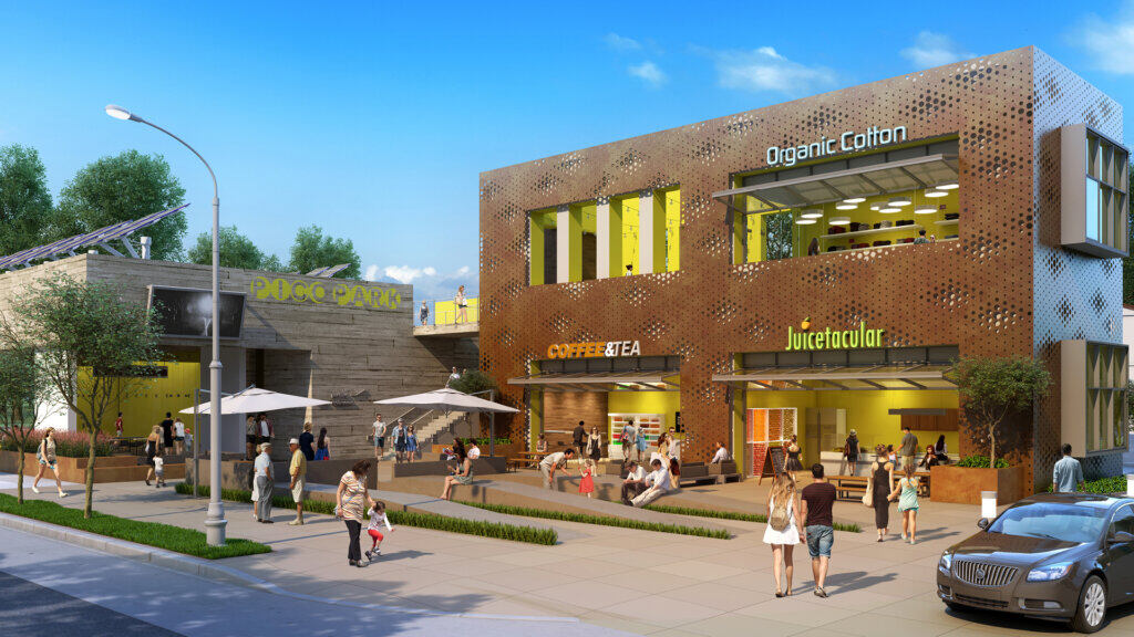Strip Mall Design Mixed Use