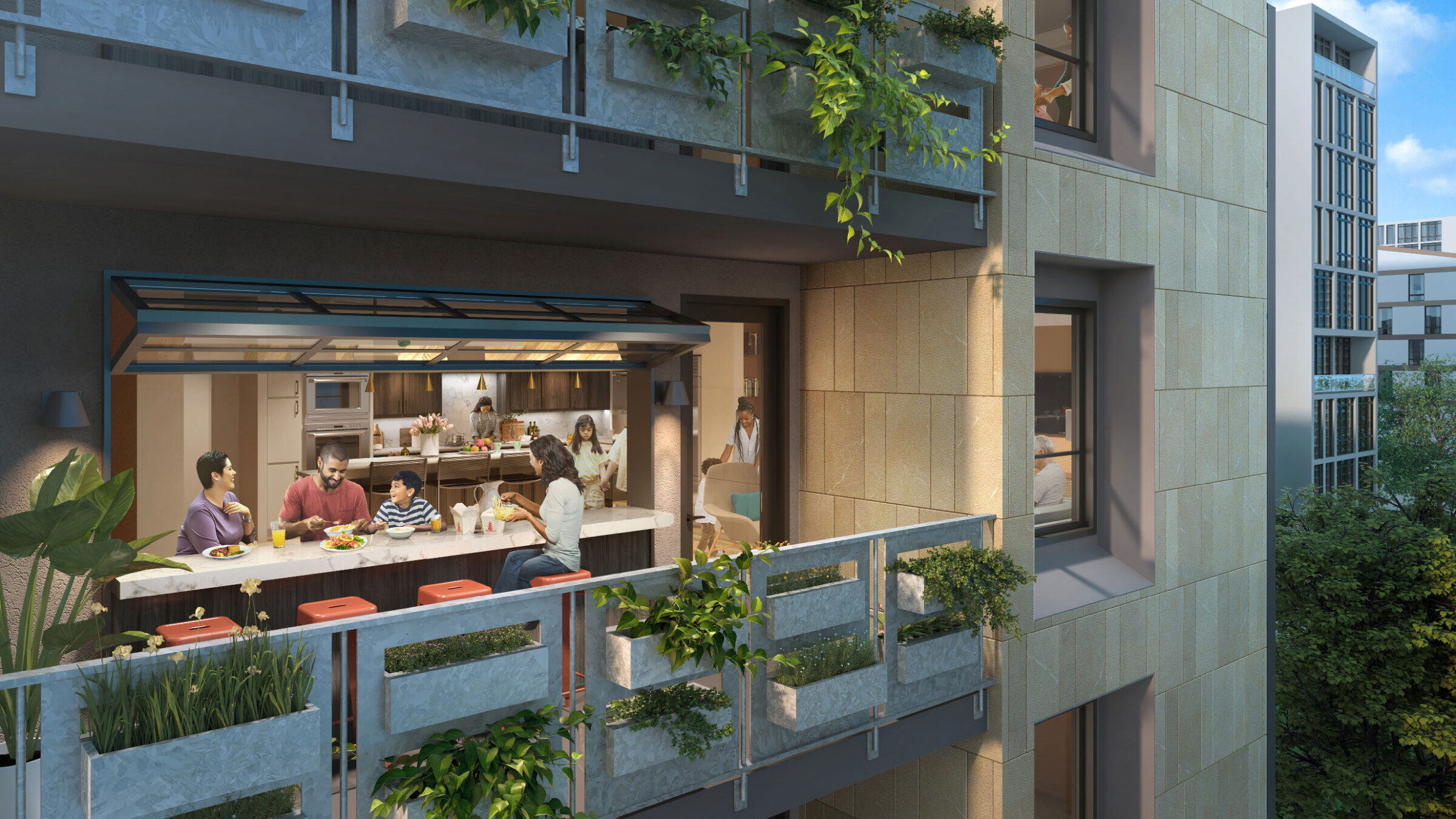 R+D Concept | Family Flat - A multifamily design for multigenerational ...