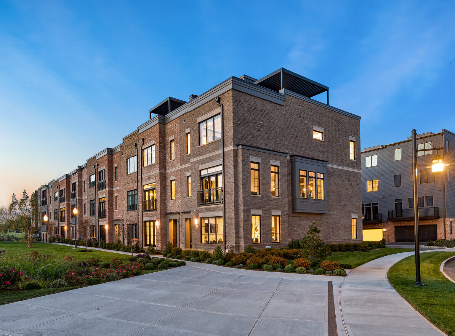 Brownstones At Edge On Hudson